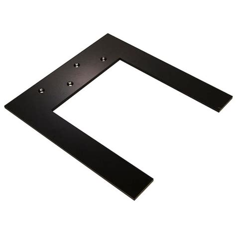 Federal Brace Lincoln Top Plate 12 In Black Hidden Countertop Brace 39862