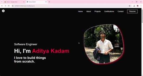 Aditya Kadam On Linkedin Webdesign Portfolio Webdevelopment