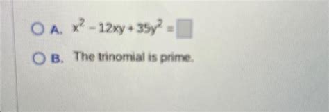 Solved Factor The Trinomial Check The Factorization Usi