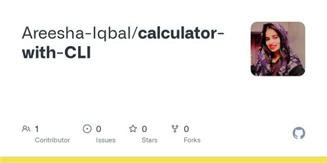 Github Areesha Iqbalcalculator With Cli