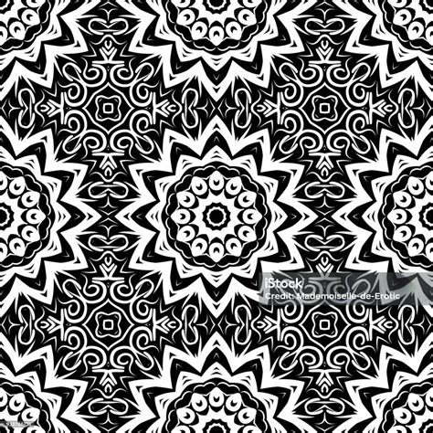 로얄 레이스 텍스처 만다라 장식 기하학적 패턴입니다 원활한 벡터 일러스트입니다 직물 인쇄 벽지 섬유 디자인 0명에 대한 스톡 벡터 아트 및 기타 이미지 Istock