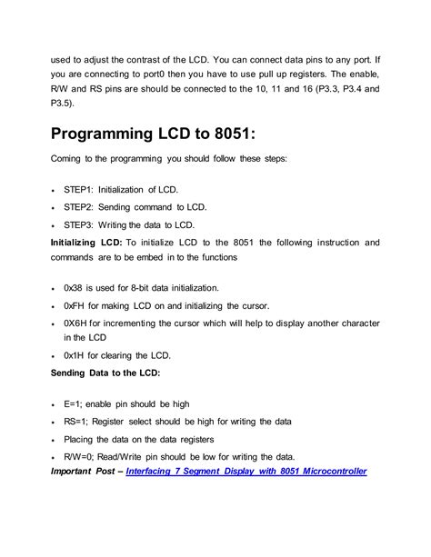 Lcd Interfacing PDF