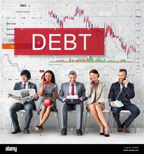 Debt Chart Graphic Diagram Concept Stock Photo Alamy