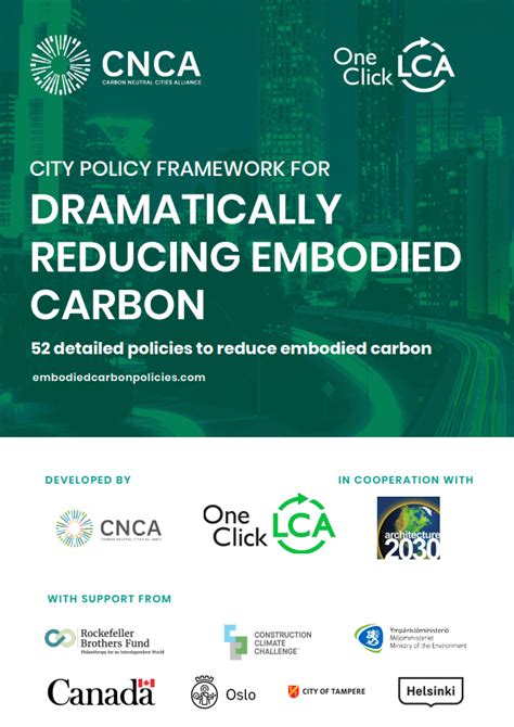 City Policy Framework For Dramatically Reducing Embodied Carbon Globalabc