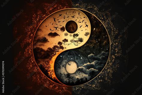 Yin Yang Symbol Day And Night Style Yin Yang Symbol Series Yin Yang