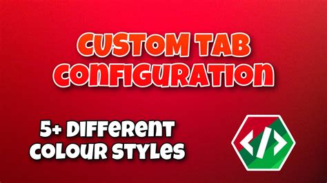 Tab Configuration Multiple Colours Builtbybit Mc Market Tab Configuration Multiple Colours Builtbybit Mc Market