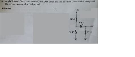 Solved Apply Thevenin S Theorem To Simplify The Given Chegg