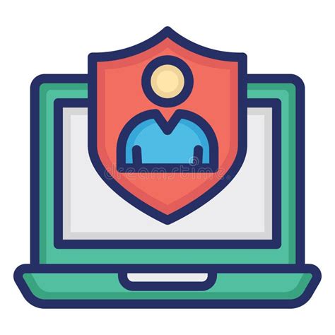 Account Security Isolated Vector Icon Which Can Easily Modify Or Edit 向量例证 插画 包括有 配置文件 保护