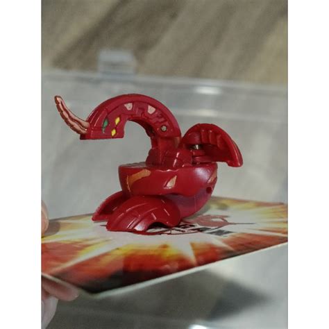 Bakugan Battle Brawler B1 Red Pyrus Dragonoid 2 5cm Shopee Malaysia