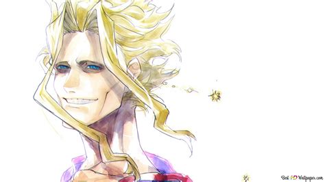 My Hero Academia Toshinori Yagi All Might K Achtergrond Downloaden