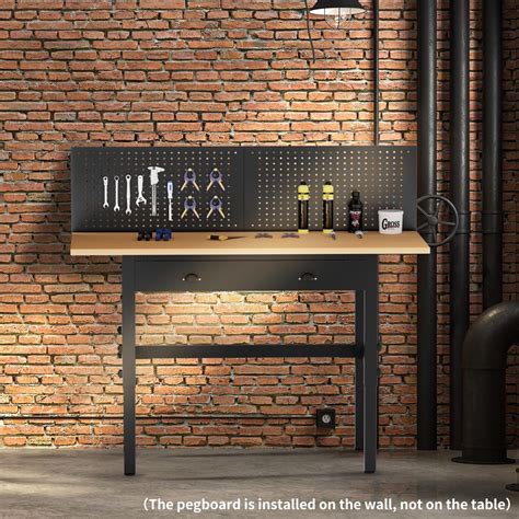 Dextra Workbenches 48 For Garage Work Table With Power Outlets