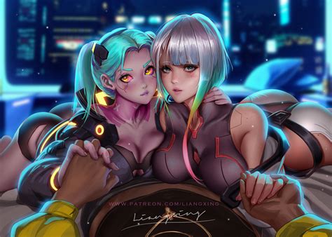 Rebecca Lucy And David Martinez Cyberpunk And More Drawn By Liang Xing Danbooru
