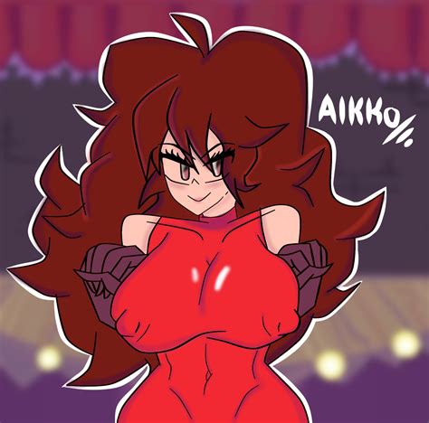 Rule 34 Ahoge Aiikko Art Areolae Visible Through Clothing Big Breasts Breasts Brown Hair