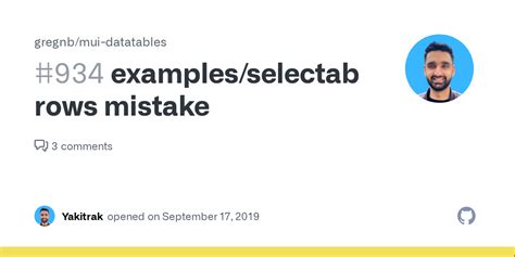 Examplesselectable Rows Mistake · Issue 934 · Gregnbmui Datatables · Github