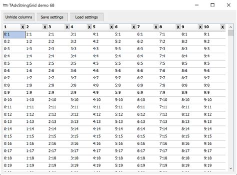 Tms Software Tadvstringgrid Example