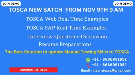 tosca sap automation testing by govind on linkedin tosca sap
