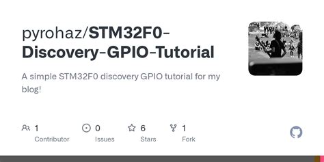 Github Pyrohazstm32f0 Discovery Gpio Tutorial A Simple Stm32f0