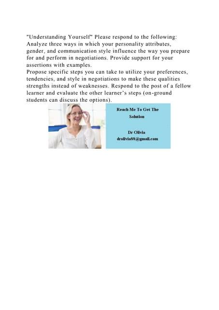 Understanding Yourself Please Respond To The Followinganalyze Tdocx