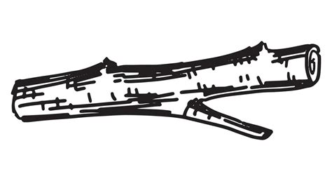 Twig Clipart Black And White