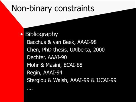 ppt non binary constraints powerpoint presentation free download