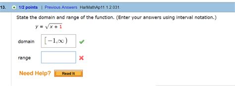 Solved State The Domain And Range Of The Function Enter Chegg Com