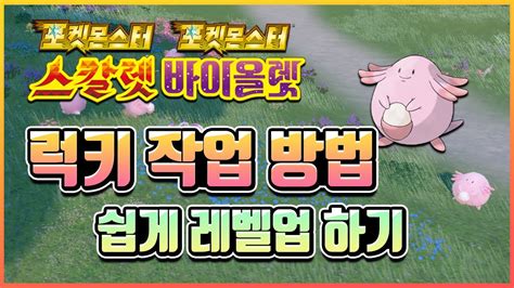 [포켓몬스터스칼렛바이올렛] 레벨업 어떻게 해야할까 럭키 작업 행복의알 얻기 [지노] [포켓몬스터] [pokémon Scarlet And Violet] Youtube