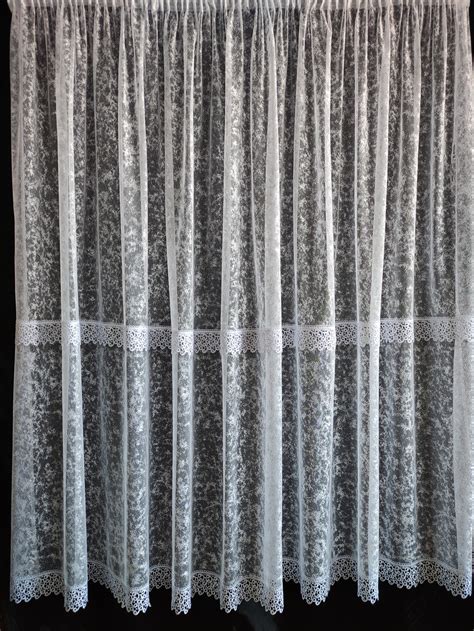 Тюль Komfort Жакард з мереживом 300 175 см Білий мр 01 фото відгуки характеристики в