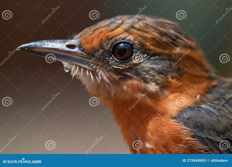 Close Up Of Tiny Bird S Beak With Feathers And Down Visible Stock Image Image Of Biology