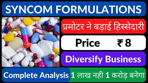 Syncom Formulation Latest News । Syncom Formulation Share Target । Syncom Formulation Share