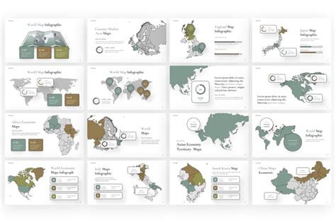 Maps Infographic Powerpoint Template Incl Map And Chart Envato