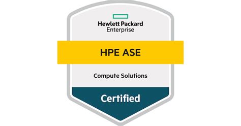Hpe Ase Compute Solutions Credly