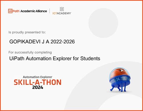 uipathskillathon automationmastery workflowoptimization gopikadevi j a