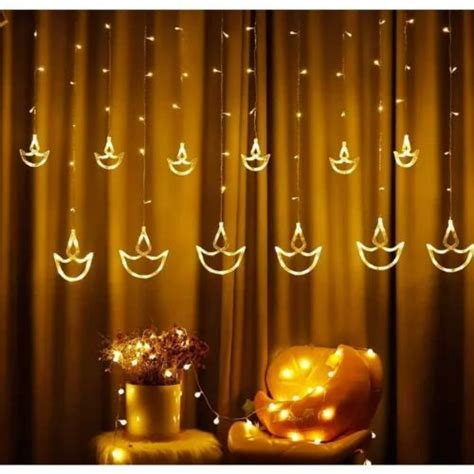 Diya Led Curtain Light Yellow 9 M At ₹ 185piece In Mumbai Id