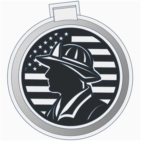 🧑‍🚒 American Firefighter Digital Freshie Mold Housing Stl・ Stl File