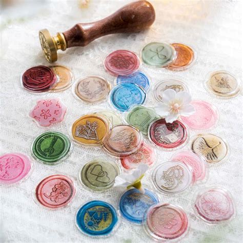 빈티지 왁스 인감 스탬프 차원 스티커 자체 접착 Pvc 스탬프 세트 스크랩북 얇은 Diy 취미 도구 세트 스탬프 장식 Aliexpress