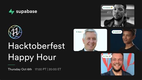 Hacktoberfest Postgres Wasm And Contributing To Supabase Supabase Happy Hour 23 Youtube