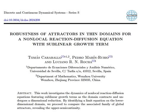 My Work On Upper Semicontinuity Of Attractors In Thin Domains For Nonlocal Reaction Diffusion