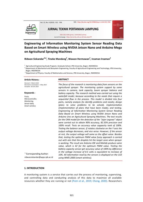 Pdf Engineering Of Information Monitoring System Sensor Reading Data
