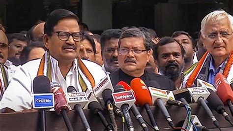Dmk Congress Hold First Round Of Discussions For Seat Sharing In Tamil