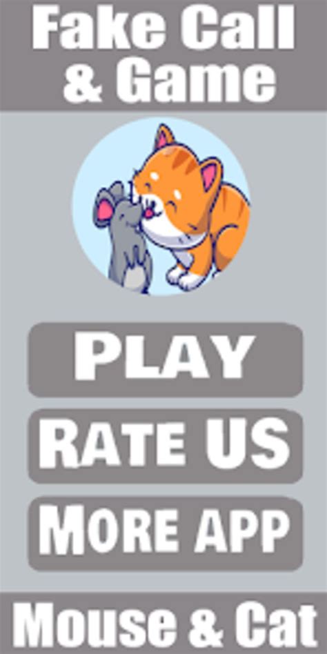 Android 용 Fake Call Mouse And Cat Game 다운로드