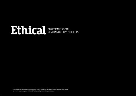 Ethical Csr Projects Ppt