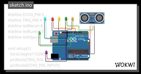 Deteksi Banjir Wokwi Esp32 Stm32 Arduino Simulator