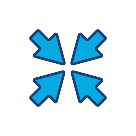 Minimize Arrow Line Icon Small Screen Symbol Minimise Navigation Sign Quality Design Element