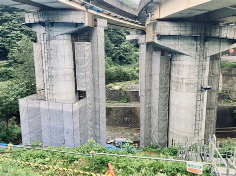 東日本高速道路 株 橋梁耐震補強工事 群馬県の足場工事 旭コーポレーション