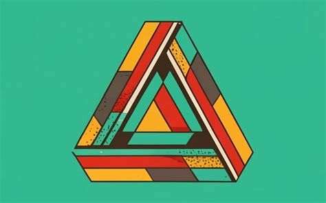Premium Photo Vector Retro Triangle Background Ai Generated