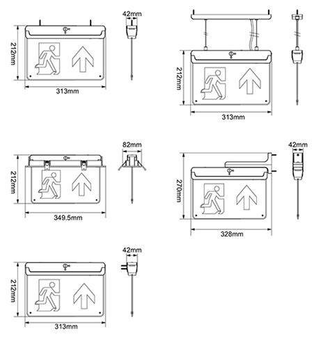 Novah Ltd Specialists In LED Lighting Hera Emergency DALI Exit Sign Recessed Kit