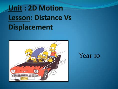 Ppt Unit 2d Motion Lesson Distance Vs Displacement Powerpoint Presentation Id 3275464