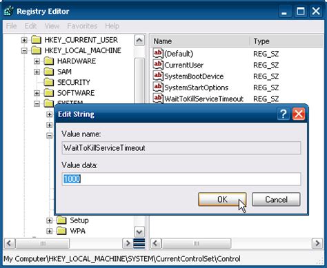Make Windows XP Shut Down Faster