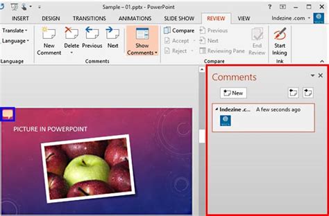 Learn Powerpoint 2013 For Windows Add Edit Or Delete Comments