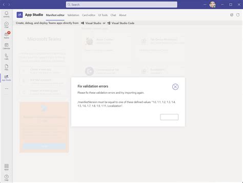 Tab Conversation Sample Got An Invalid Manifestversion Value · Issue 246 · Officedevmicrosoft